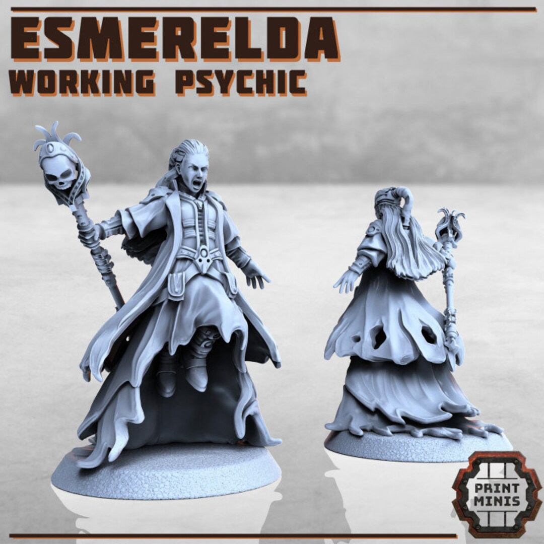 Miniature Psychic Esmerelda Dnd Dungeons and Dragons Scifi TTRPG ...