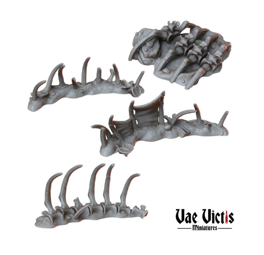 Boneyard Miniatures Dnd Dungeons and Dragons 28mm/32mm Skeletal Remains ...