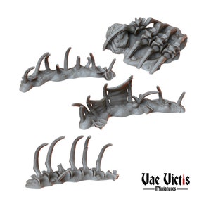 Boneyard Miniatures Dnd Dungeons and Dragons 28mm/32mm Skeletal Remains ...