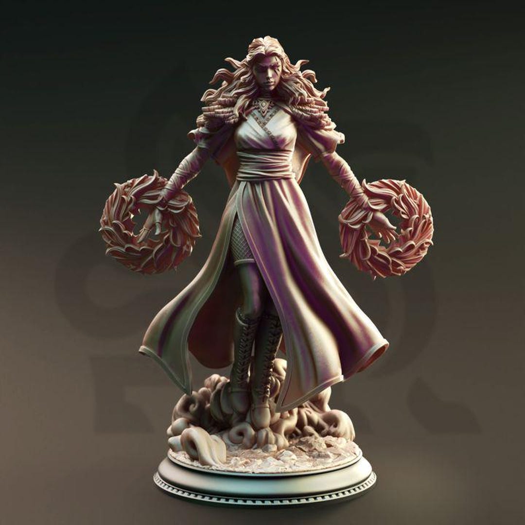 Half Elf Dark Sorceress Dnd Dungeons and Dragons 28mm/32mm TTRPG ...