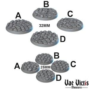 Cobblestone Bases, Dnd, Dungeons and Dragons, Scatter Terrain, Tabletop ...