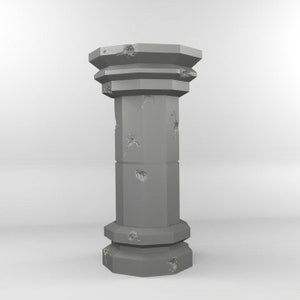 Stone Columns Dnd Dungeons and Dragons Scatter Terrain Miniatures ...