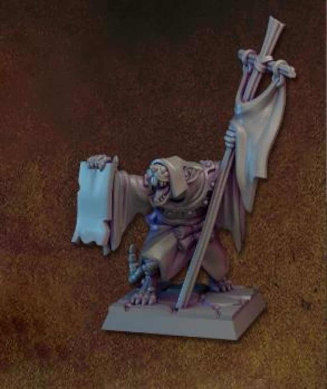 Ratfolk Priest Dnd Dungeons and Dragons 28mm/32mm TTRPG Wargame Priest ...