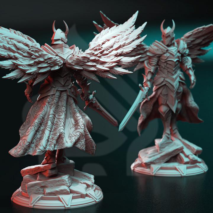 Arch Angel of Justice Angel Warrior Miniature Dnd Dungeons and Dragons ...
