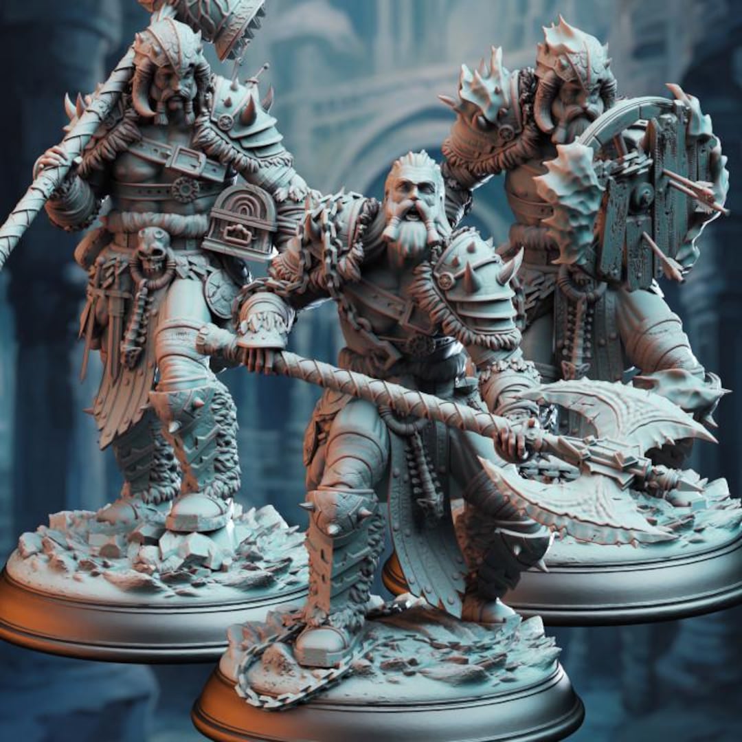 3pc Snow Giants Dnd Dungeons and Dragons 28mm/32mm TTRPG Fantasy ...