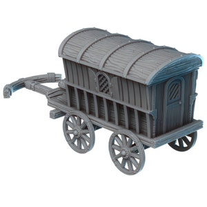 Merchant Wagon Miniature Dnd Dungeons and Dragons 28mm/32mm Wagon 3D ...