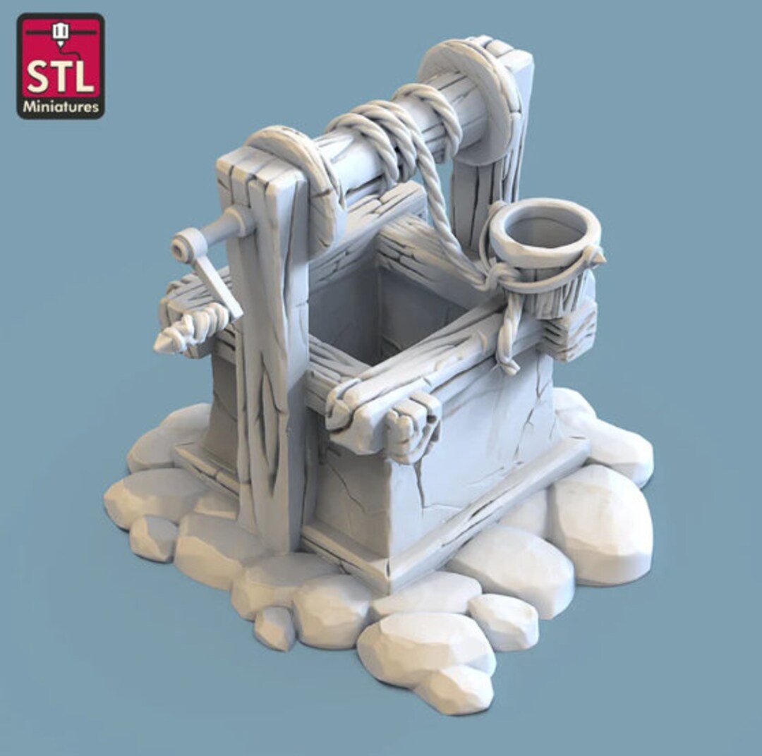 Water Well Miniature Dnd Dungeons and Dragons 28mm/32mm TTRPG Wargame ...