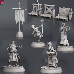 Jousting Set, Medieval Dnd, Dungeons and Dragons, Knight Miniatures ...