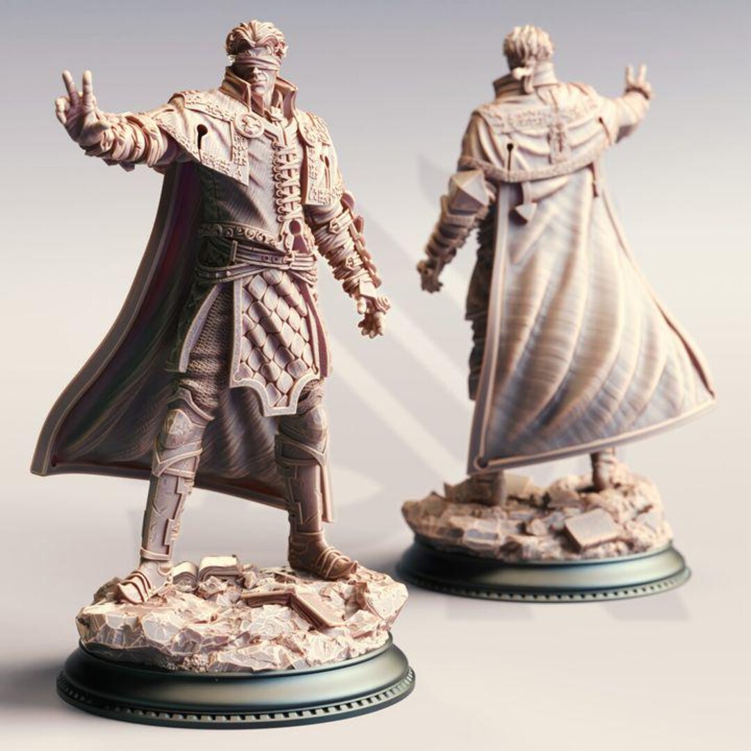 Half Elf Psionic Dungeons and Dragons 28mm/32mm/35mm Mini RPG Tabletop ...