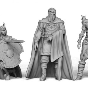 10pc Viking Miniatures Dnd Dungeons and Dragons TTRPG Miniatures Viking ...