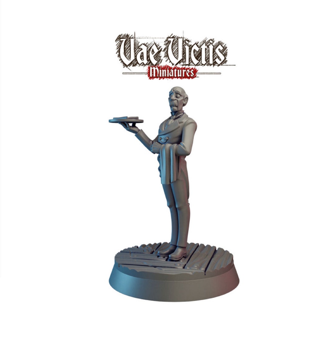 Butler Miniature Butler Dnd Dungeons and Dragons D&D - Etsy