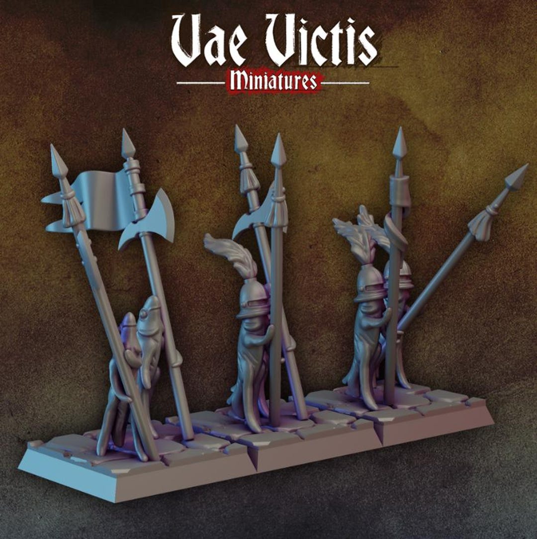 6pc Pike Fish Guards Dnd Dungeons and Dragons 28mm/32mm Fun Gift for DM ...