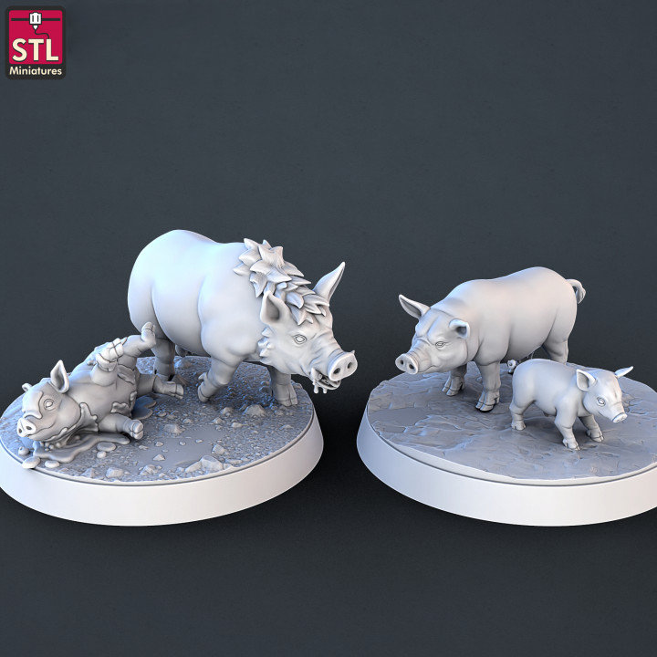 Farm Animals Dnd Dungeons and Dragons 28mm/32mm Wargame Scatter Terrain ...