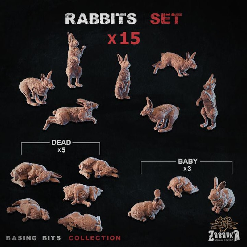 D&d Rabbit Miniature - Etsy