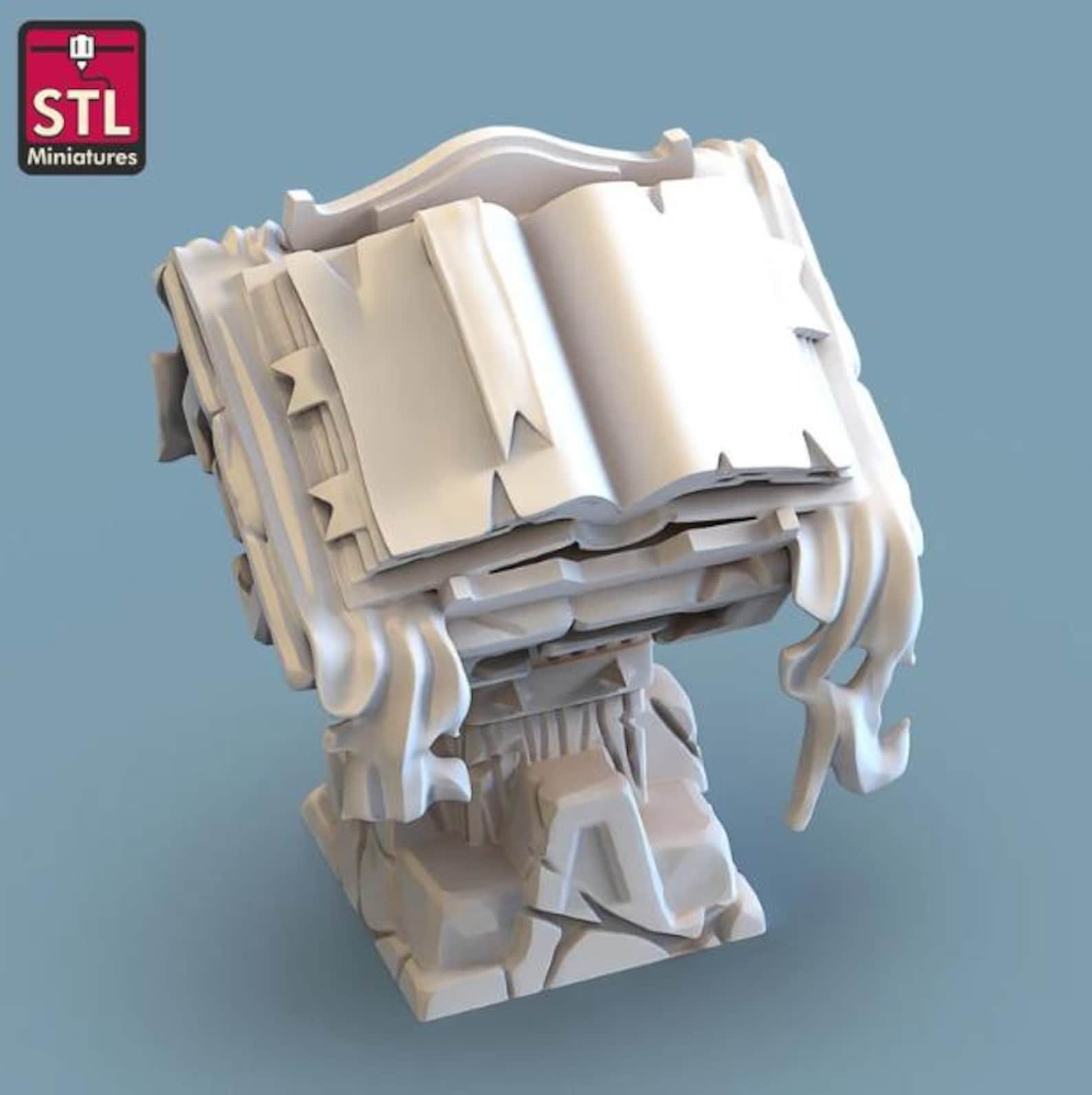 Book Stand Pedestal Stand Dnd Dungeons and Dragons 28mm/32mm TTRPG ...