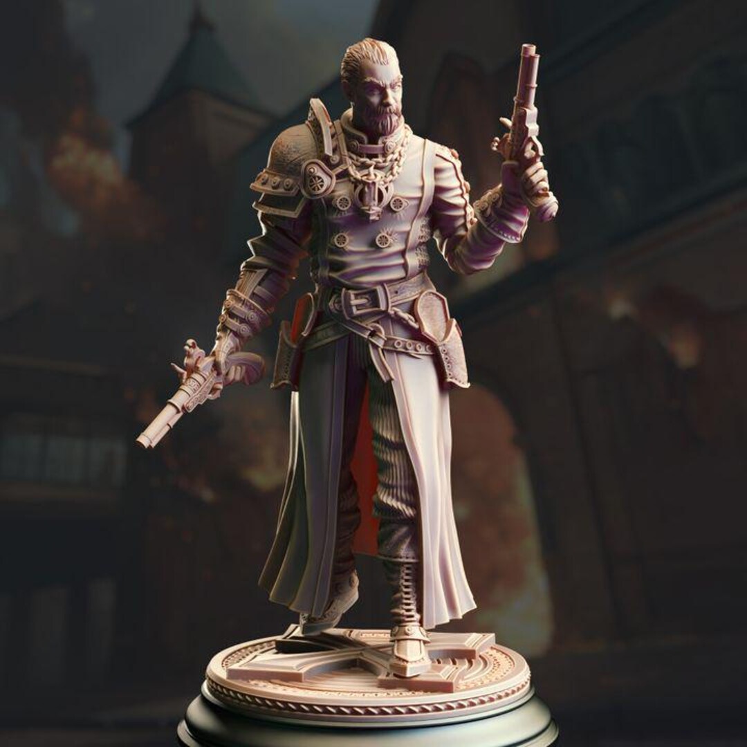 Righteous Priest Gunslinger Dnd Dungeons and Dragons 28mm/32mm TTRPG ...