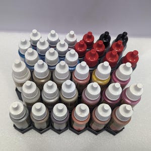 3D Printed Paint Rack Organizer 9 Slot Sections for Vallejo & Army ...