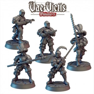 62pc Dnd Guards Starter Pack, Human Guards, Elite Mercenaries Dungeons ...
