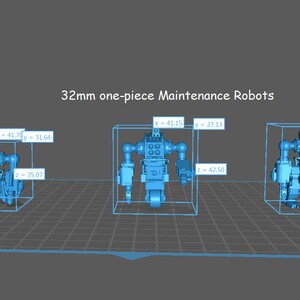 Maintenance Robots 28mm 32mm Dnd Dungeons and Dragons Scifi Miniatures ...
