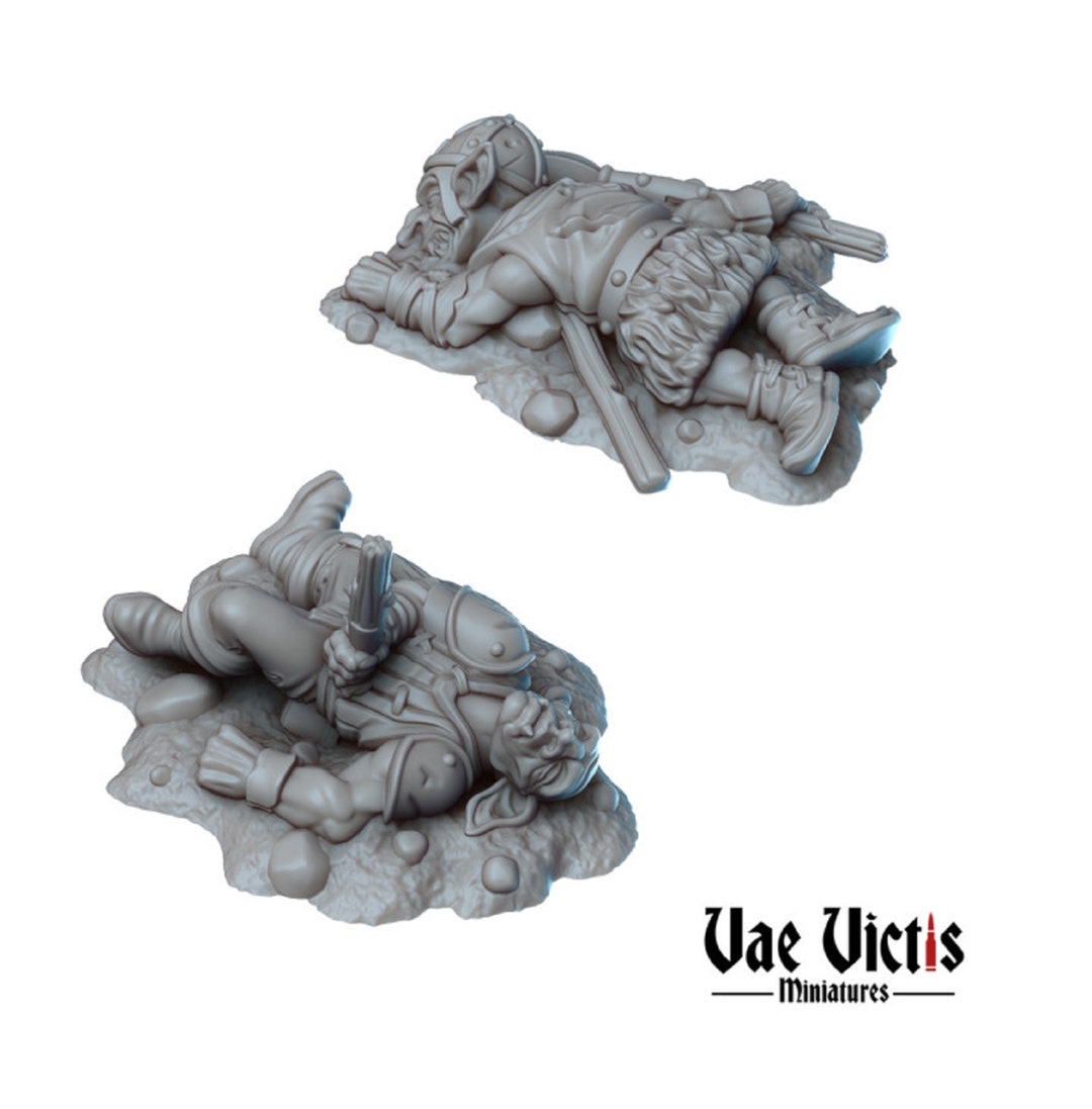 2pc Dead Goblins for Dnd Dungeons and Dragons Tabletop RPG Wargame ...