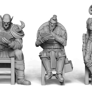 10pc Sitting Tavern Patrons for Dnd Dungeons and Dragons TTRPG Fantasy ...