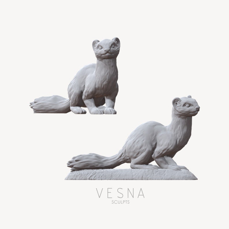 9pc Weasels Set for Dnd Dungeons and Dragons Dnd Creatures TTRPG ...