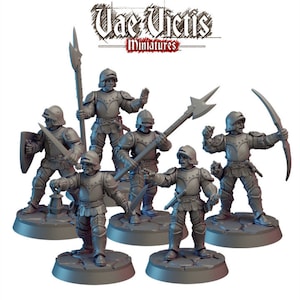 62pc Dnd Guards Starter Pack, Human Guards, Elite Mercenaries Dungeons ...