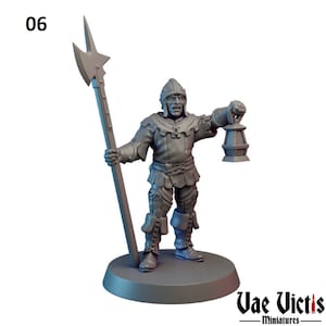 11pc Village Guards for Dnd Dungeons and Dragons TTRPG Wargaming ...