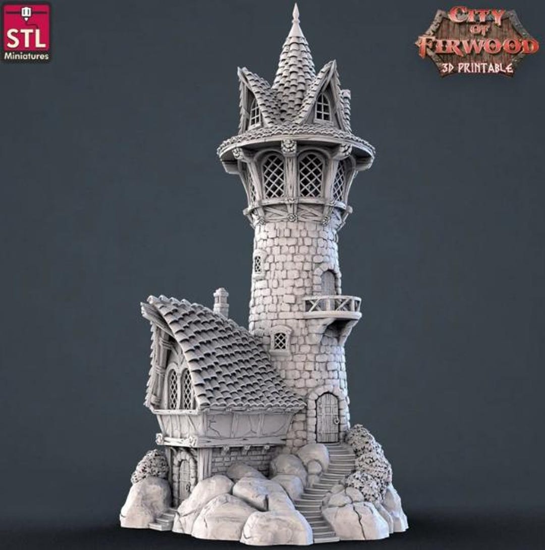 The Wizard's Tower Dnd Dungeons and Dragons 28mm/32mm TTRPG Wargame ...