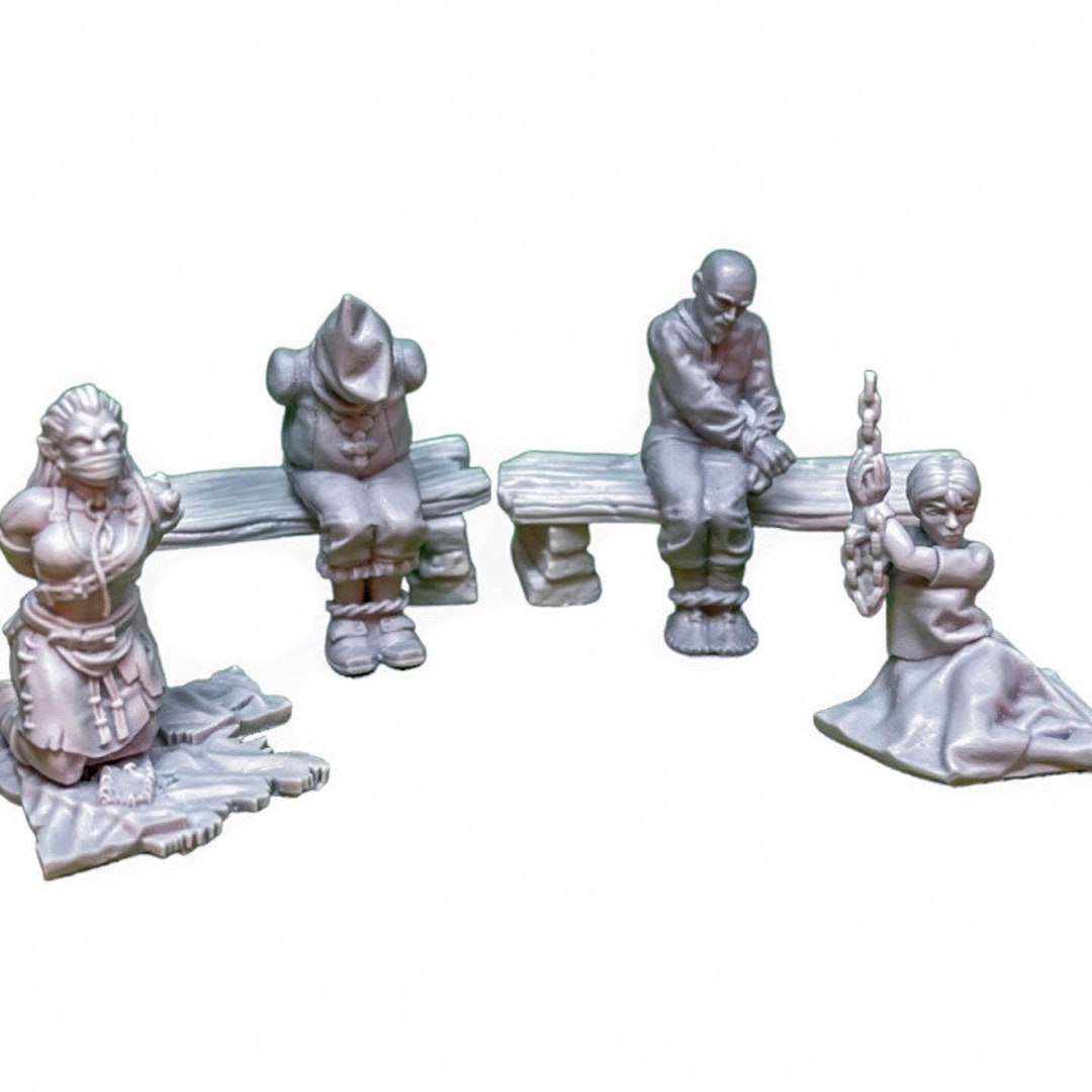 Chained Prisoners Dnd Dungeons and Dragons 28mm/32mm Wargame Scatter ...