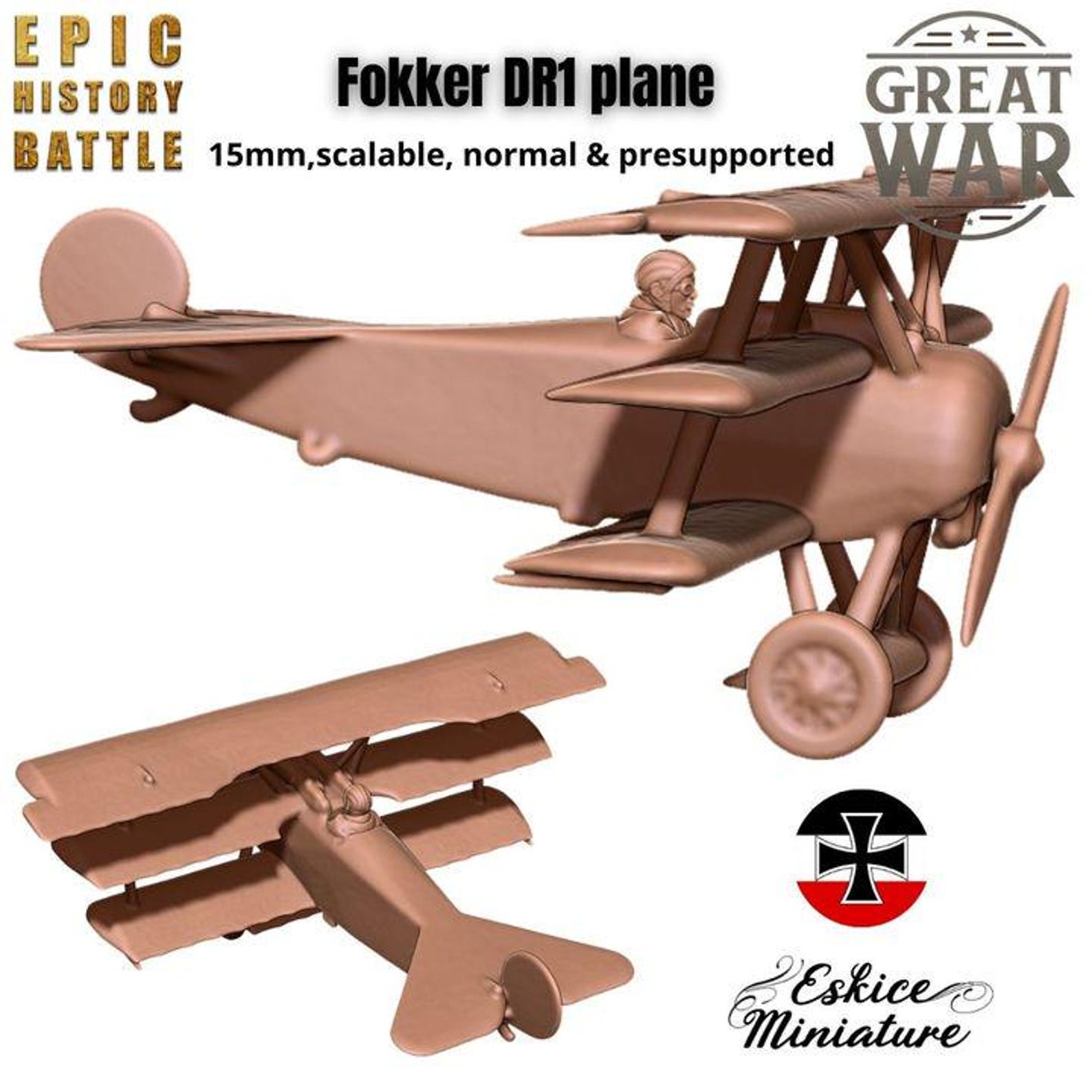 46pc WW1 German Starter Pack – 15mm 20mm 28mm 32mm 1 35 Scale ...