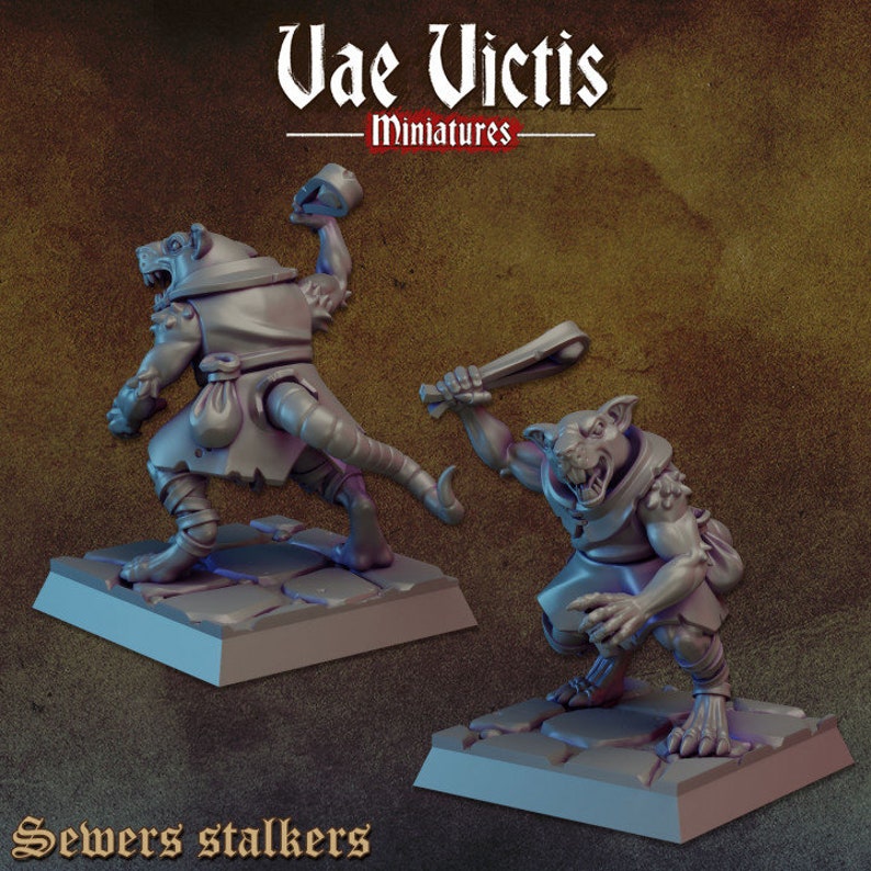 Ratfolk Miniature Dnd Dungeons and Dragons 28mm/32mm Rat Miniature NPC ...