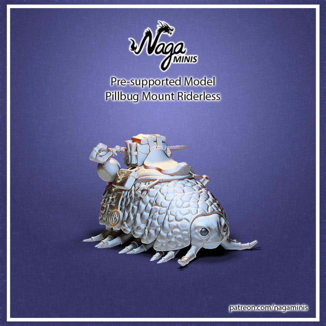 Pillbug Mount, Dnd Dungeons and Dragons Fantasy RPG Miniatures Dnd ...