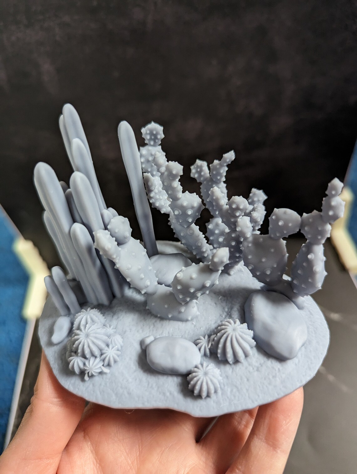 Large Cacti Dnd Dungeons and Dragons 28mm/32mm Desert Scatter Terrain ...