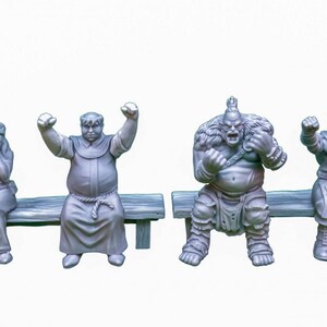 28mm/32mm Cheering Crowd Miniatures for Dungeons & Dragons Stadium ...