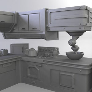 Vintage Kitchen Miniature, Dnd, Dungeons and Dragons, Tiny Furniture ...