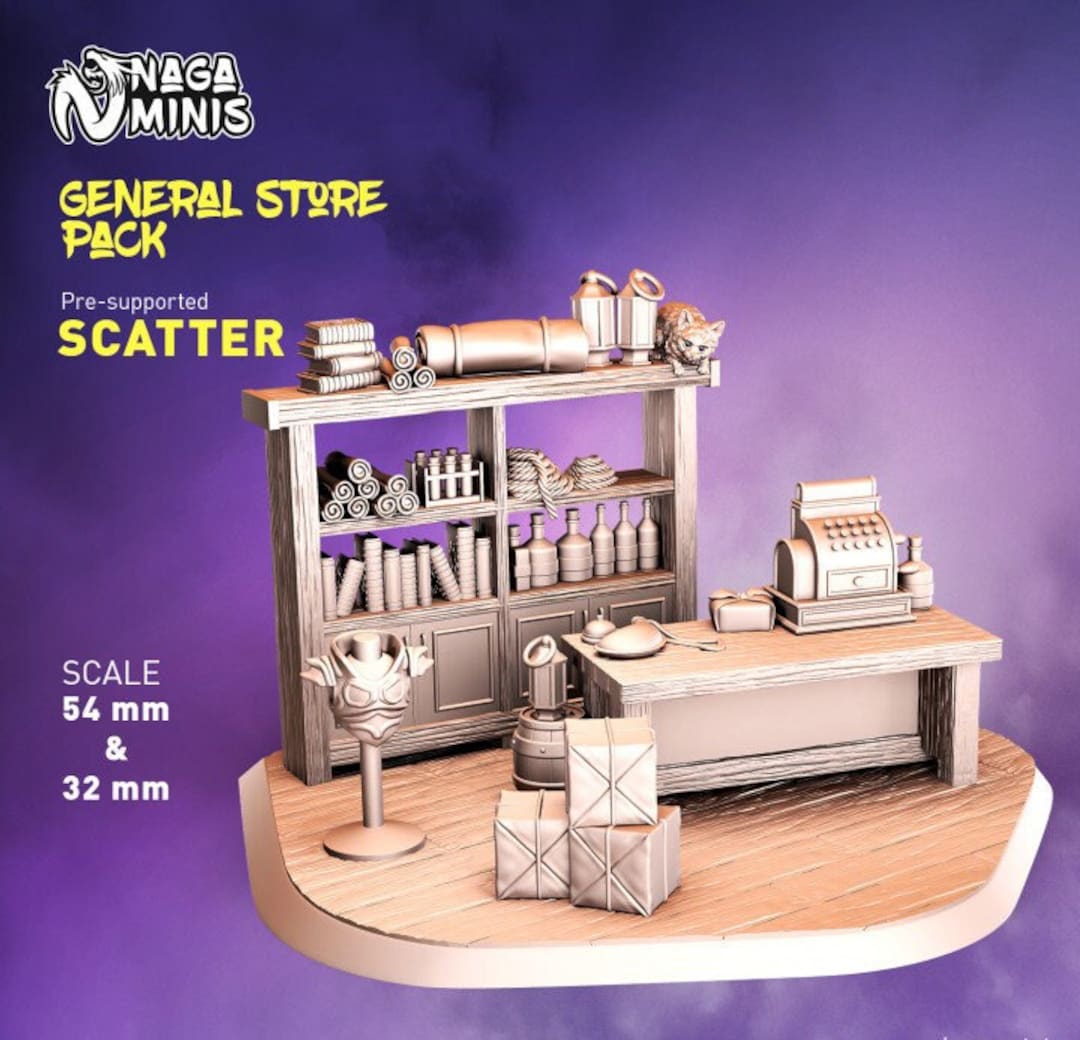 General Store Scatter Dnd Dungeons and Dragons 28mm/32mm TTRPG Wargame ...