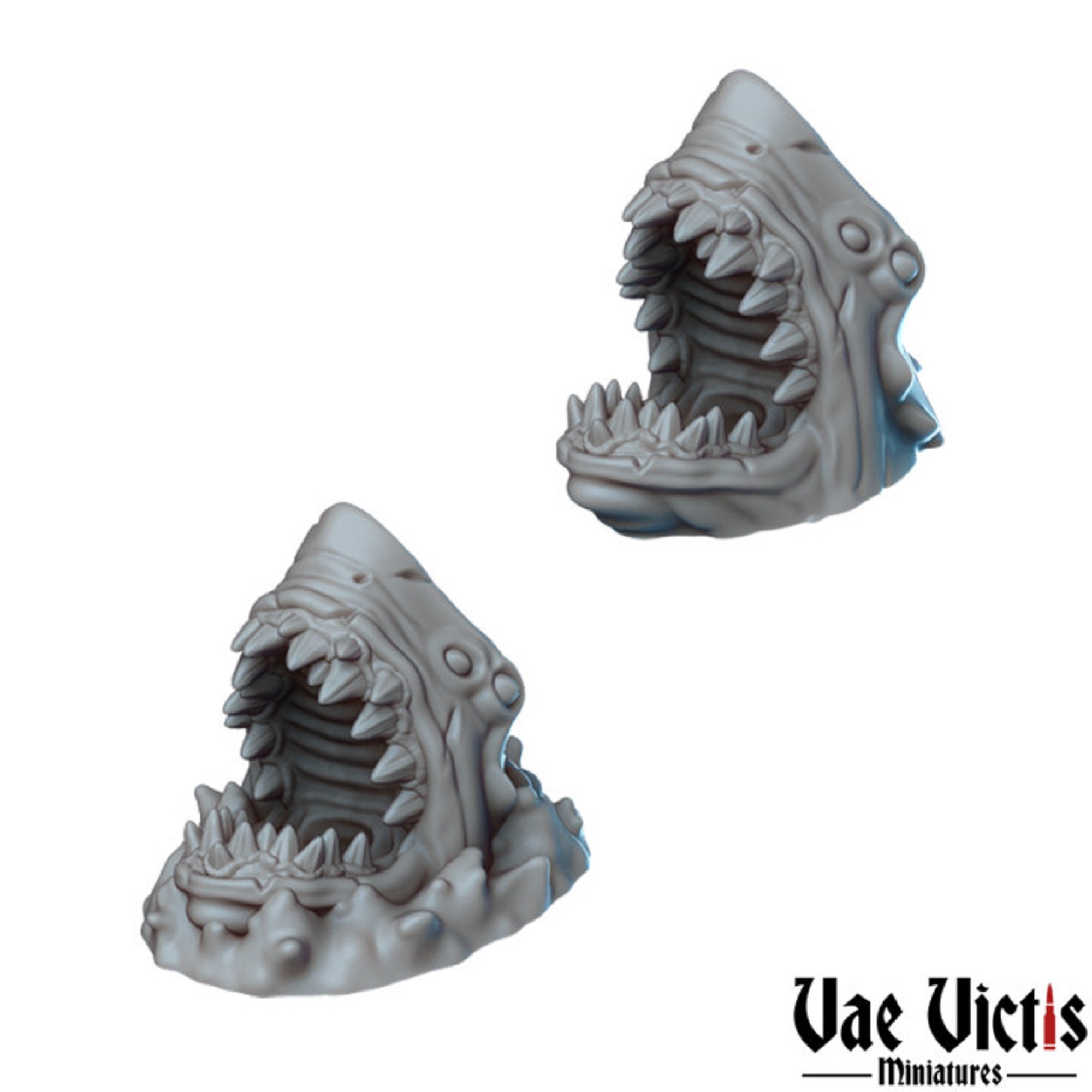 7pc Shark Miniature Set for Dnd Dungeons and Dragons 28mm/32mm Sea ...
