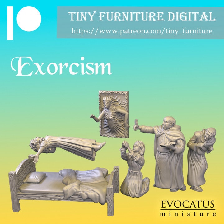 Exorcism Miniature Set for Dnd Dungeons and Dragons Haunting Scenes ...
