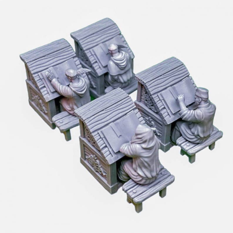 28-32mm Scale, Monk-copyist, Dnd, Dungeons and Dragons, Medieval ...