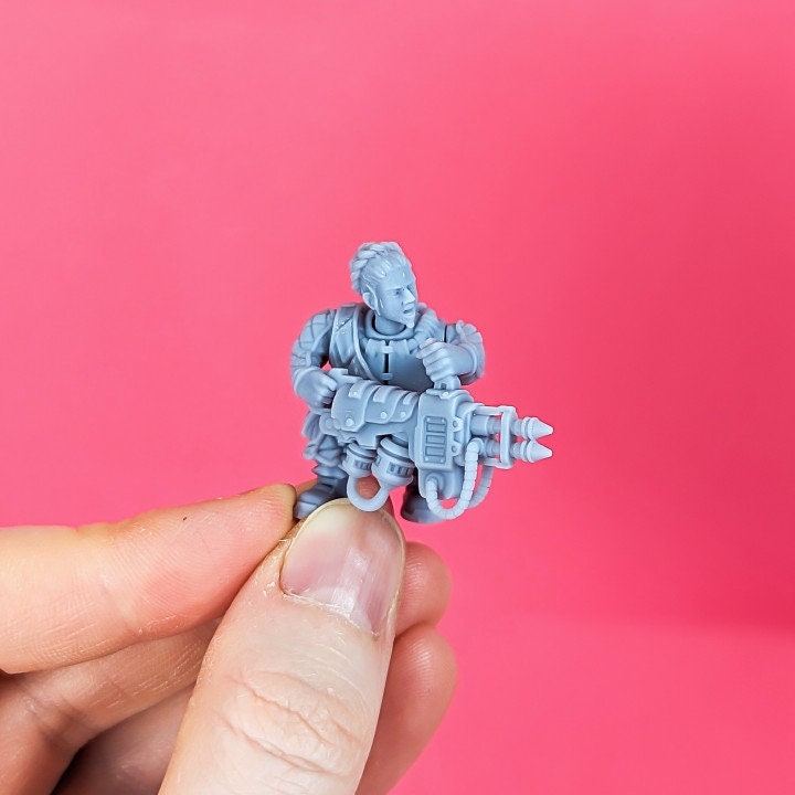 8pc Clan of Cladhaich Mineral Gang Scifi Resin Miniatures 28mm Heroic ...