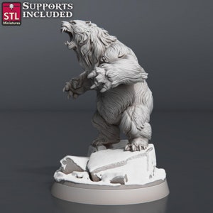 3pc Bears Miniature Set, Dnd, Dungeons and Dragons, Tabletop RPG ...