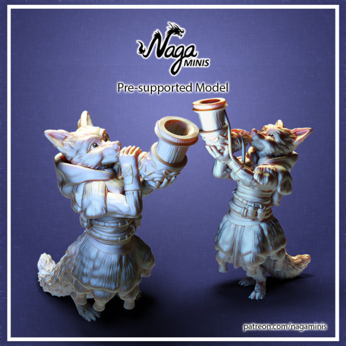 Fox Folk Beast Handler Dnd Dungeons and Dragons Fox Ranger 28mm 32mm ...