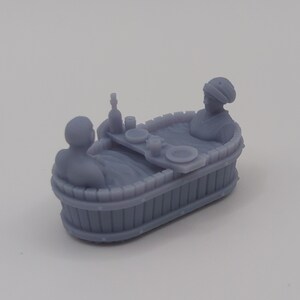 Village Bath Miniature Set for Dnd, Dungeons and Dragons, Spa Scenes ...