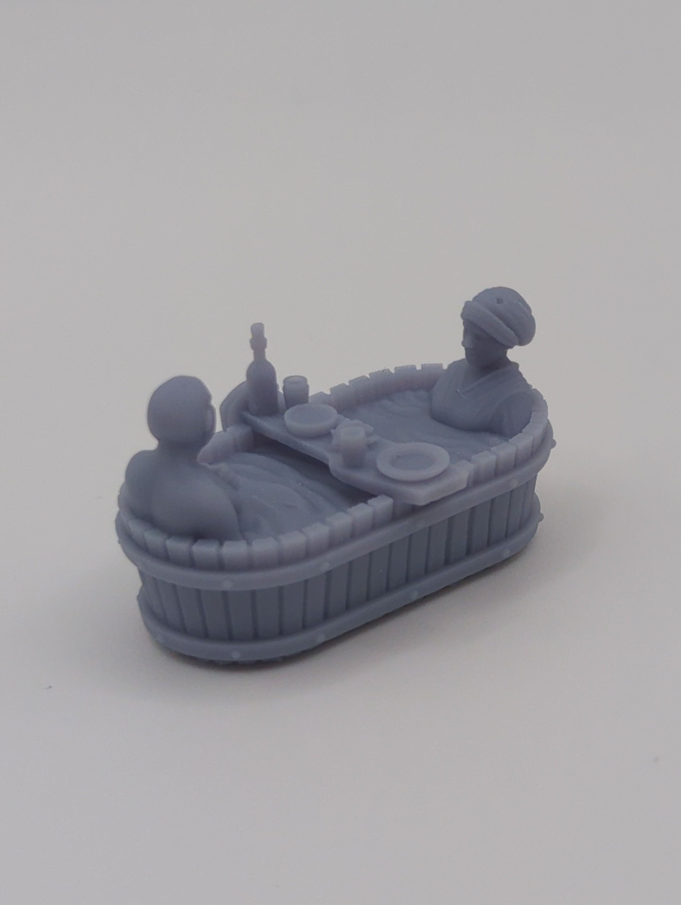 Village Bath Miniature Set for Dnd, Dungeons and Dragons, Spa Scenes ...