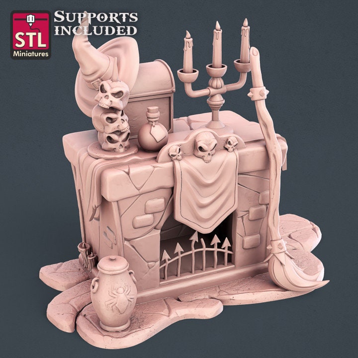 Witch Set, Halloween, Dnd, Dungeons and Dragons, Spooky Miniatures ...