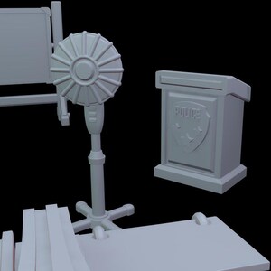 Police Office Miniature Scatter Terrain Office Furniture Dnd Dungeons ...