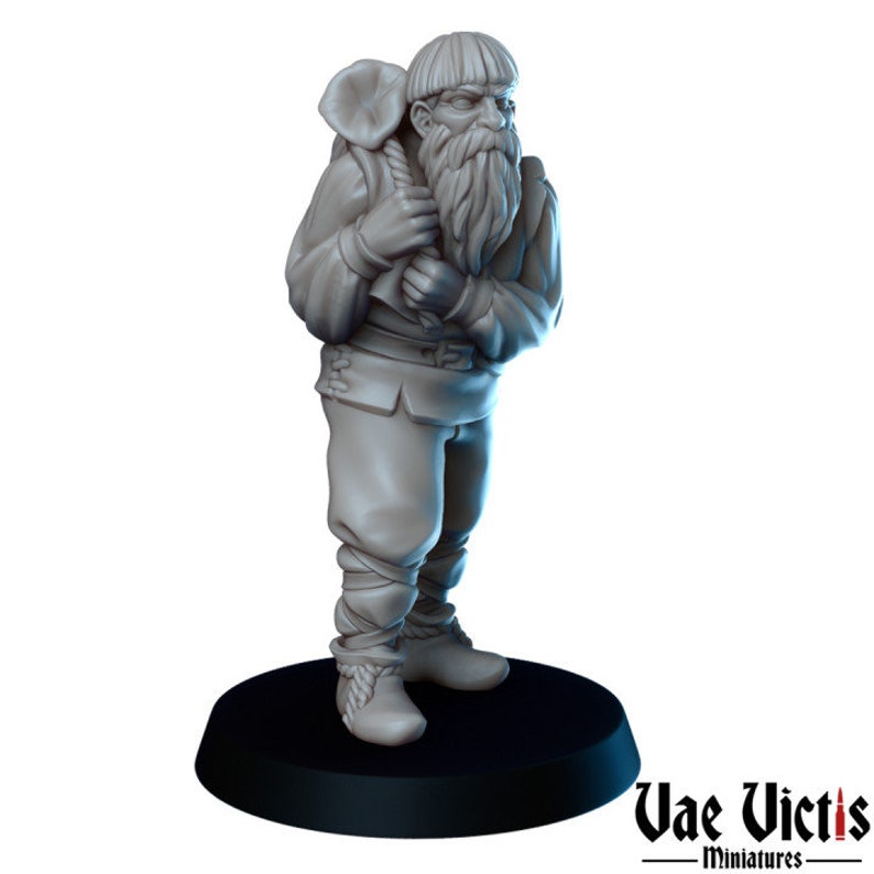 6pc Miniature Villagers NPC Set for Dnd Dungeons and Dragons Townsfolk ...