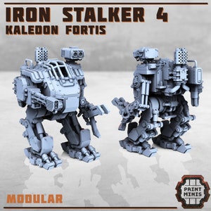 Mech Walker, Sci-fi, Miniatures, 4 Variants ' Iron Stalker Kit ...