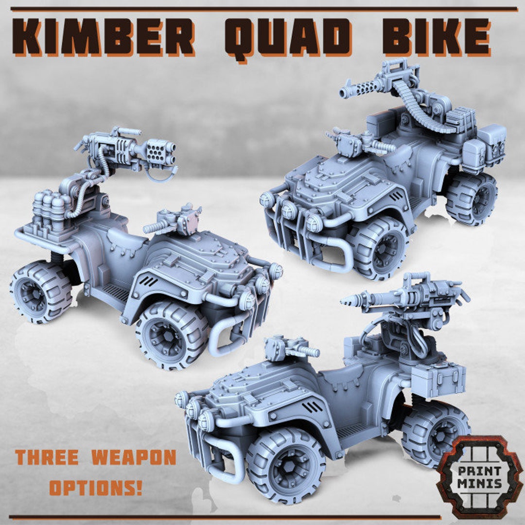 Kimber Quad Bike - All-terrain Vehicle Miniature for Ttrpgs - 28mm/32mm ...